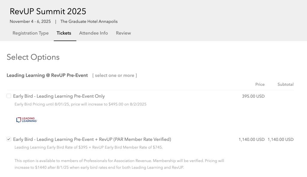 Leading Learning @ RevUP